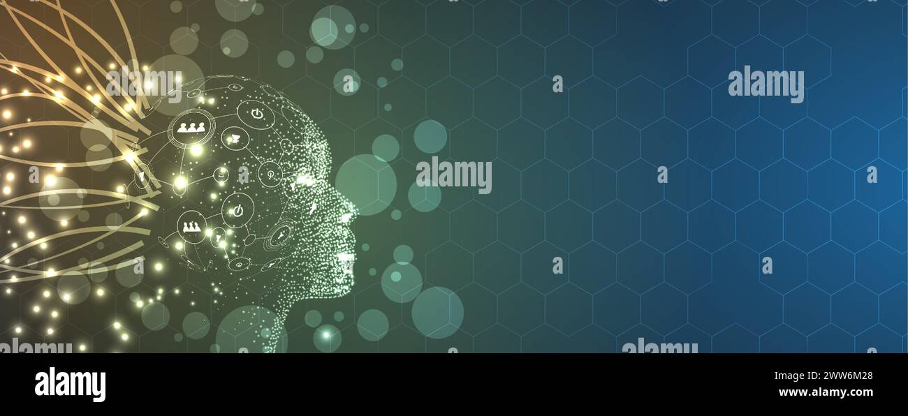 Abstract Artificial intelligence. Cloud computing. Machine learning ...