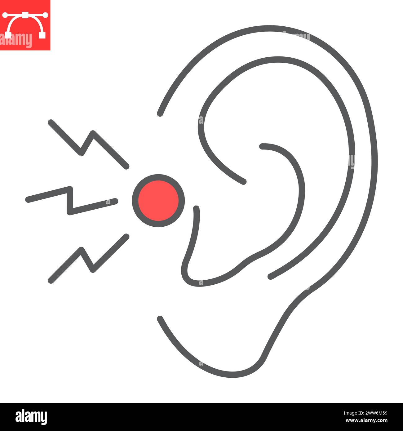 Ear earache Stock Vector Images - Alamy