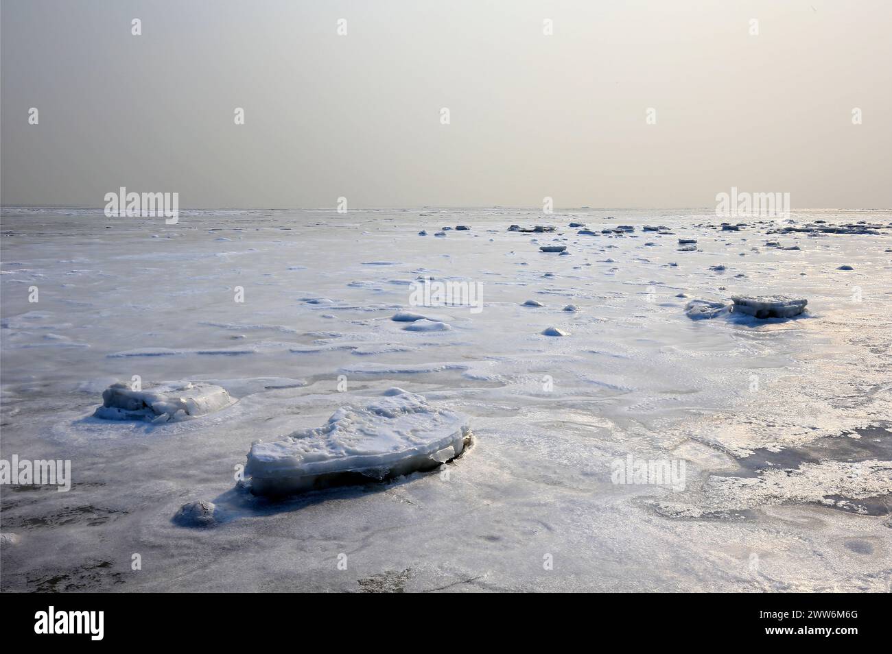 The winter sea ice Stock Photo - Alamy