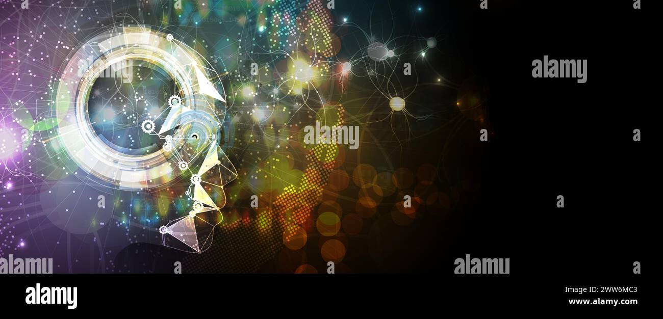 Abstract Artificial intelligence. Cloud computing. Machine learning ...
