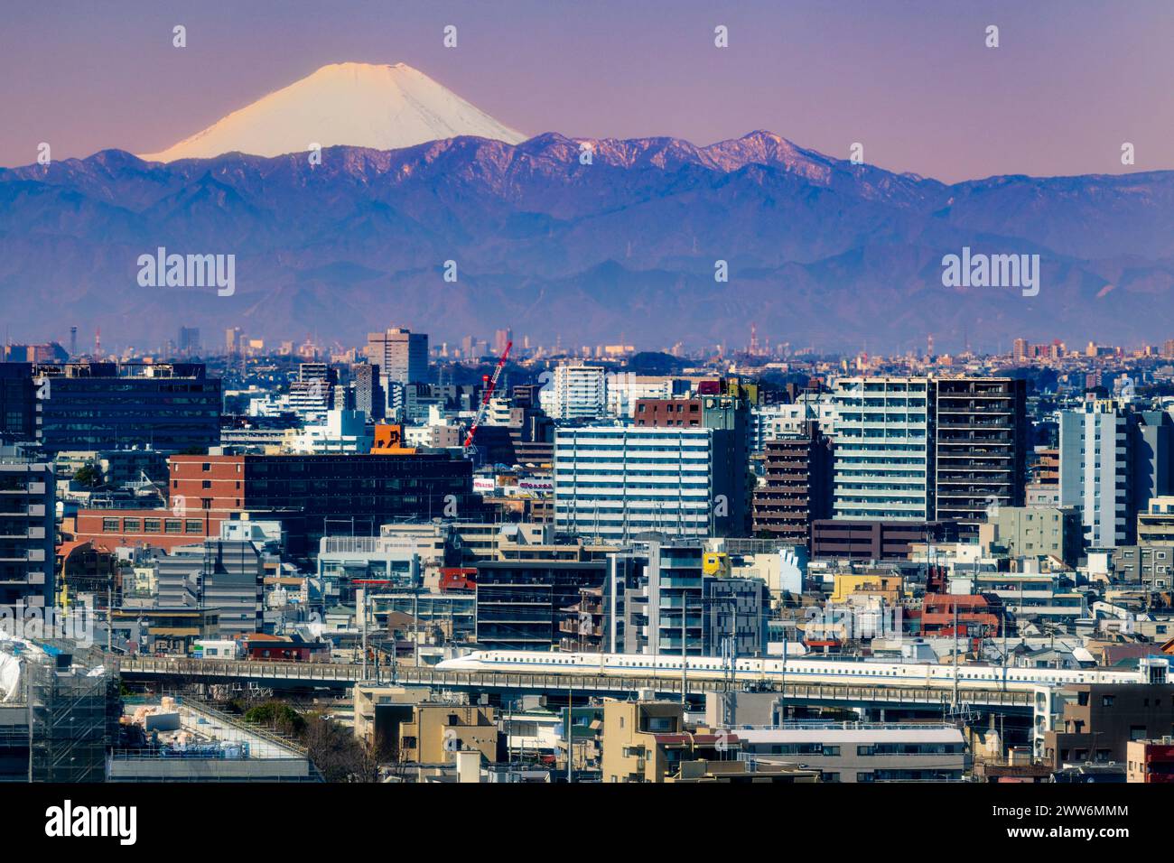 Tokyo, Japan. 22nd Mar, 2024. The southern Tokyo skyline with Mt. Fuji ...