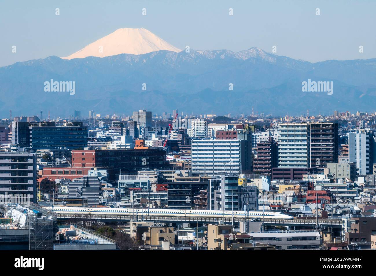 Tokyo, Japan. 22nd Mar, 2024. The southern Tokyo skyline with Mt. Fuji ...