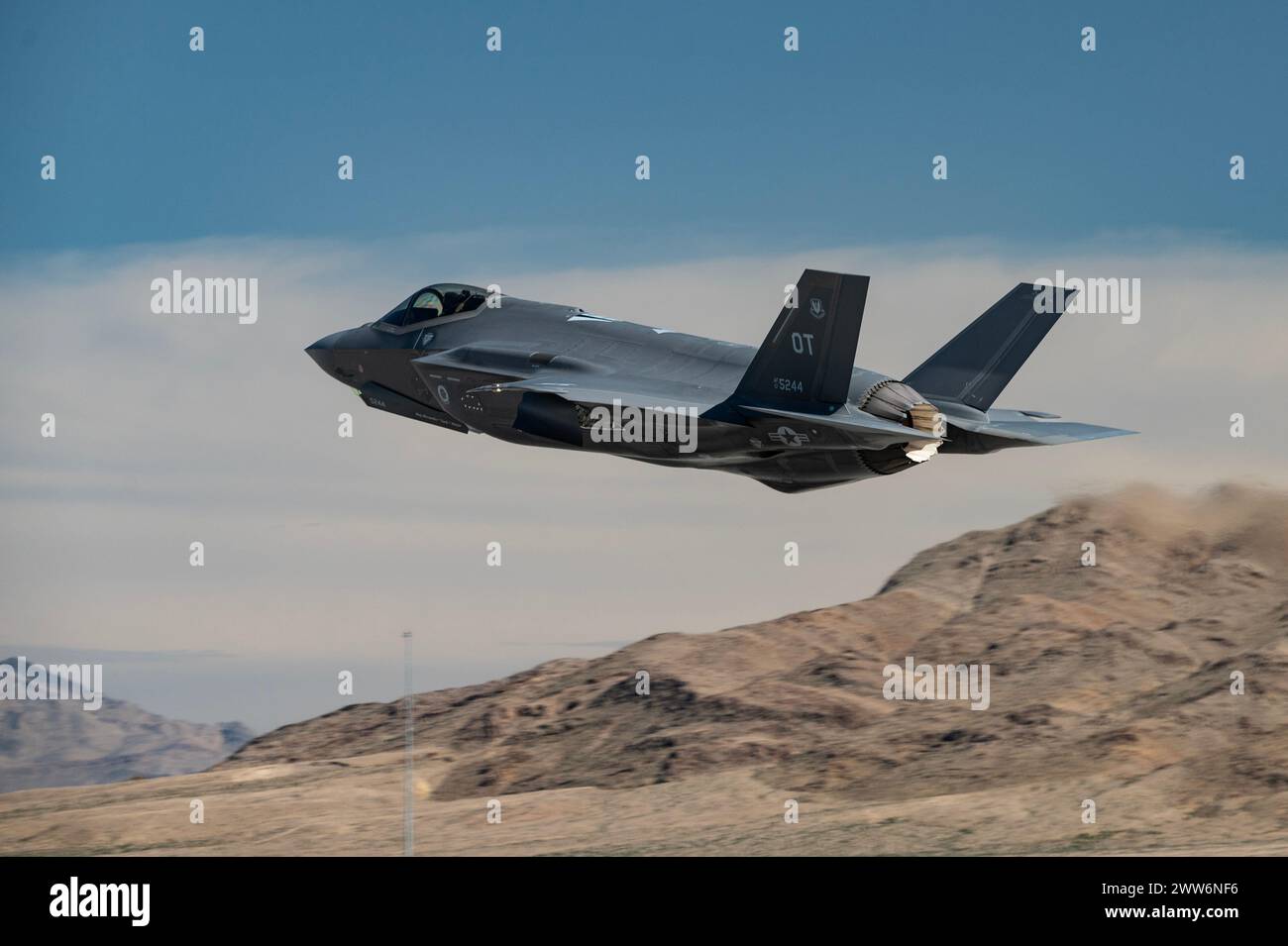 A U.S. Air Force F-35A Lightning II Aggressor assigned to Nellis Air ...
