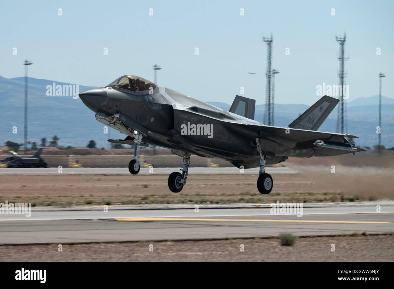 A U.S. Air Force F-35A Lightning II Aggressor assigned to 65th ...