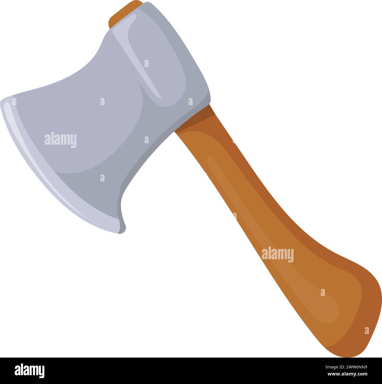 Axe icon. Lumberjack symbol. Sharp timber work equipment isolated on ...