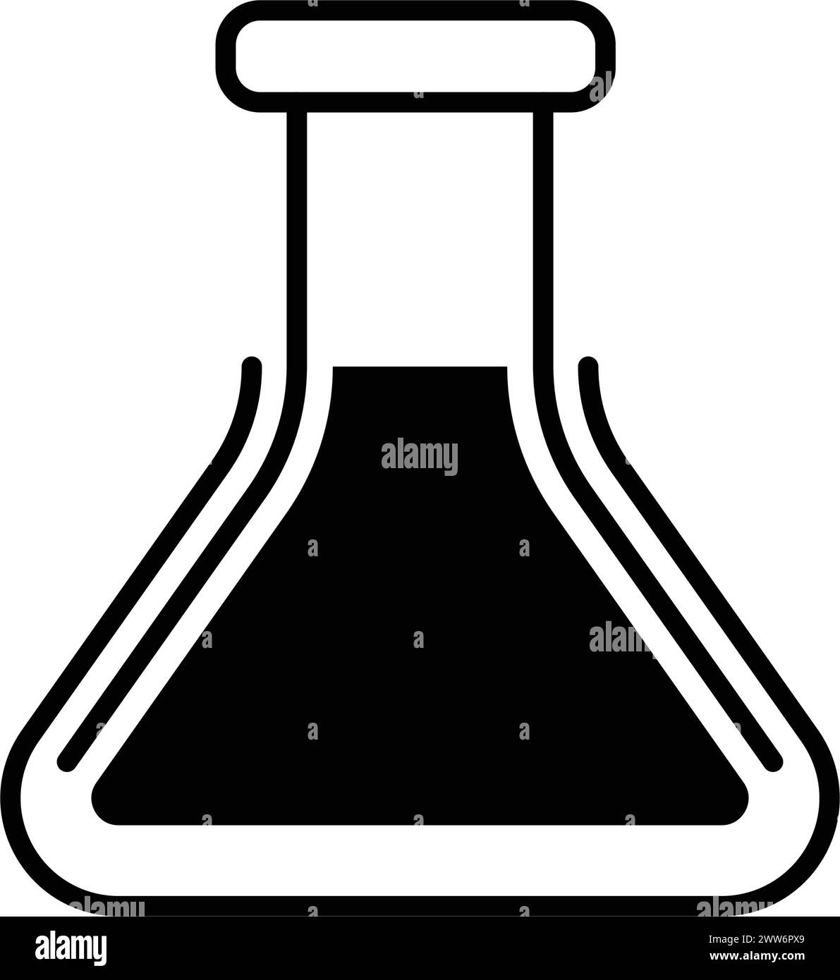 Lab Flask Icon Line Design Template Isolated Stock Vector Image And Art