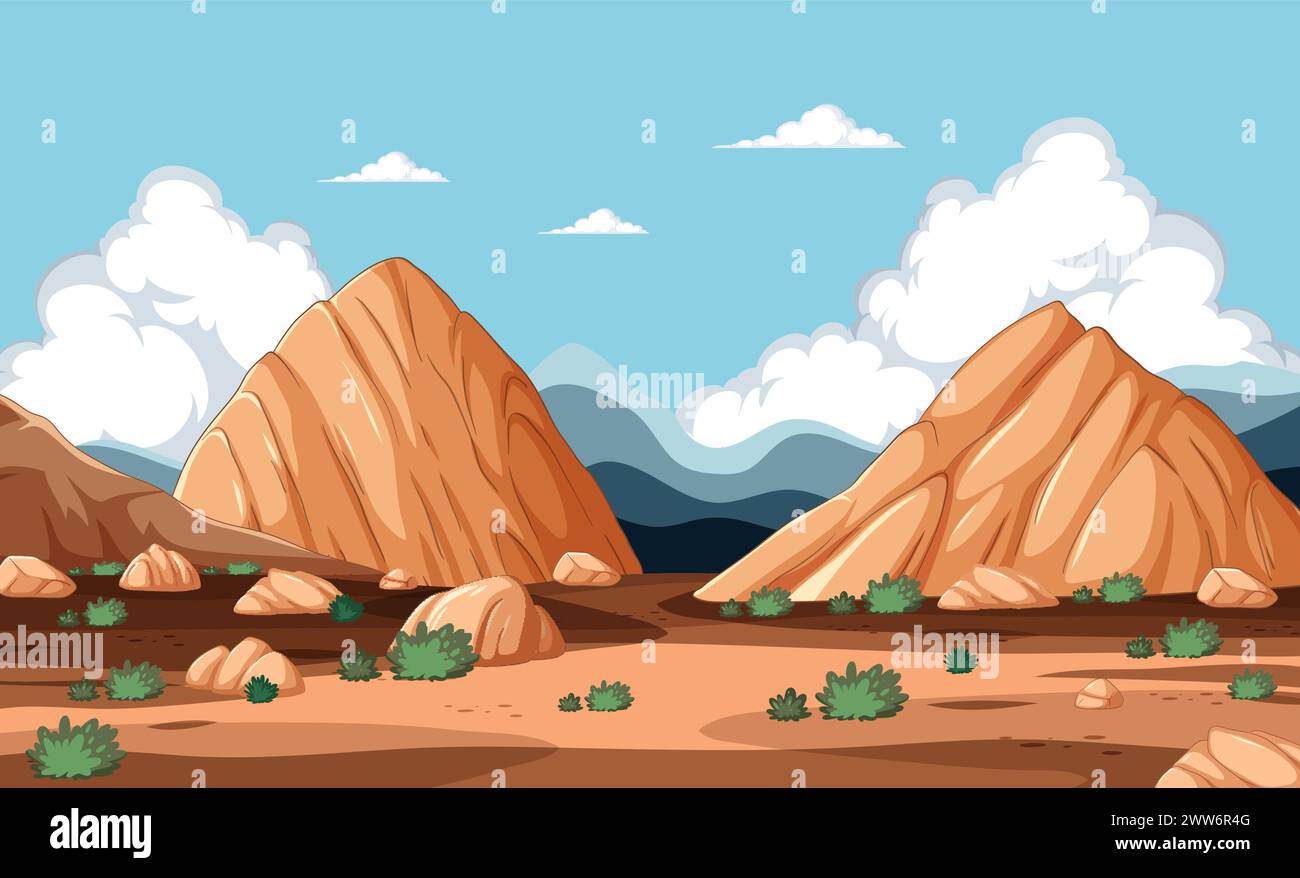 Arid mountains Stock Vector Images - Alamy