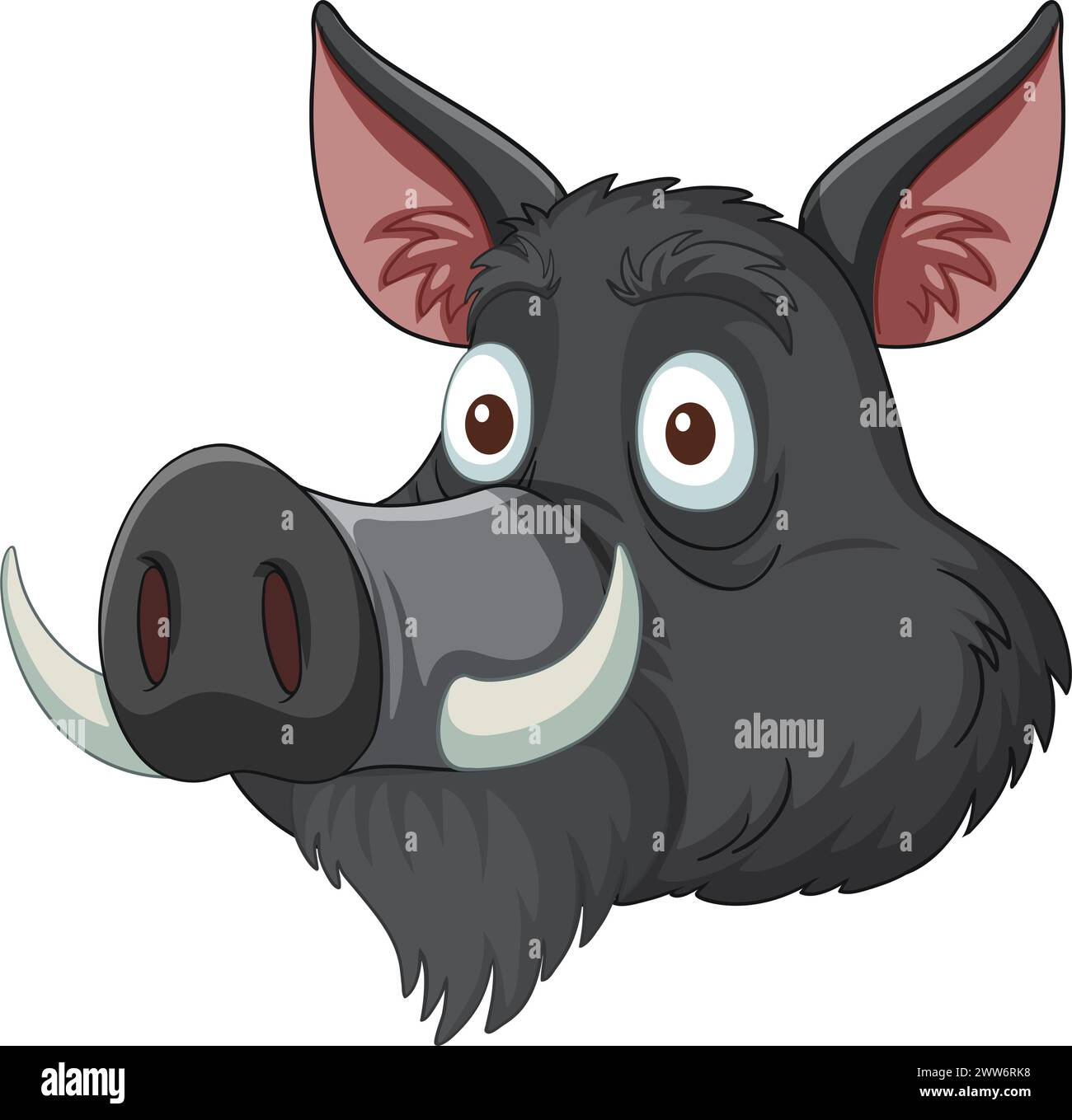 Stylized wild boar Stock Vector Images - Alamy