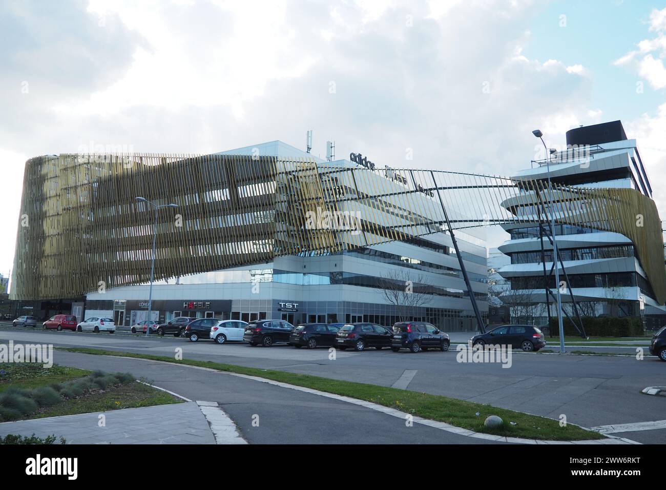 Belgrade, Serbia, 03.17.24: Nordeus smart ecological building. Milutin ...