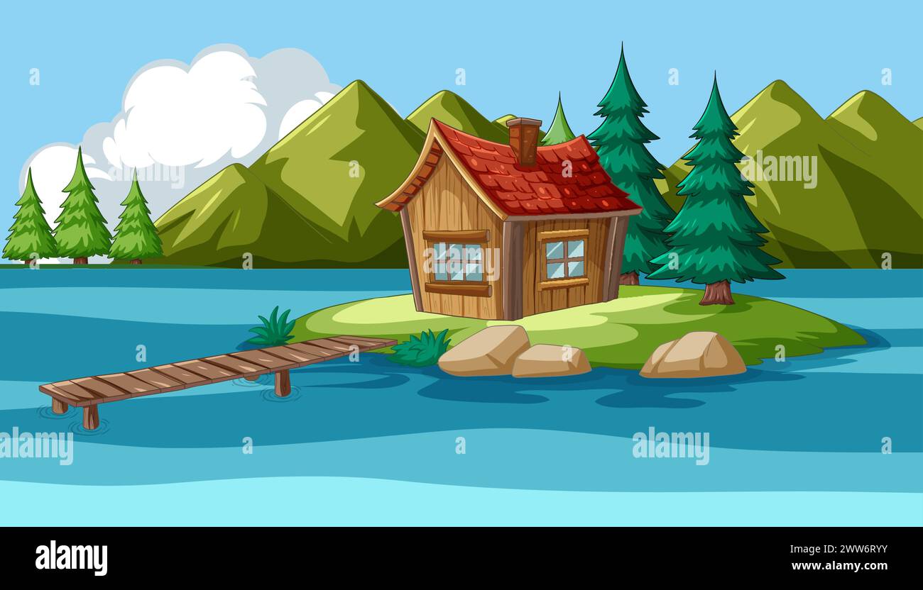 Small pier Stock Vector Images - Alamy