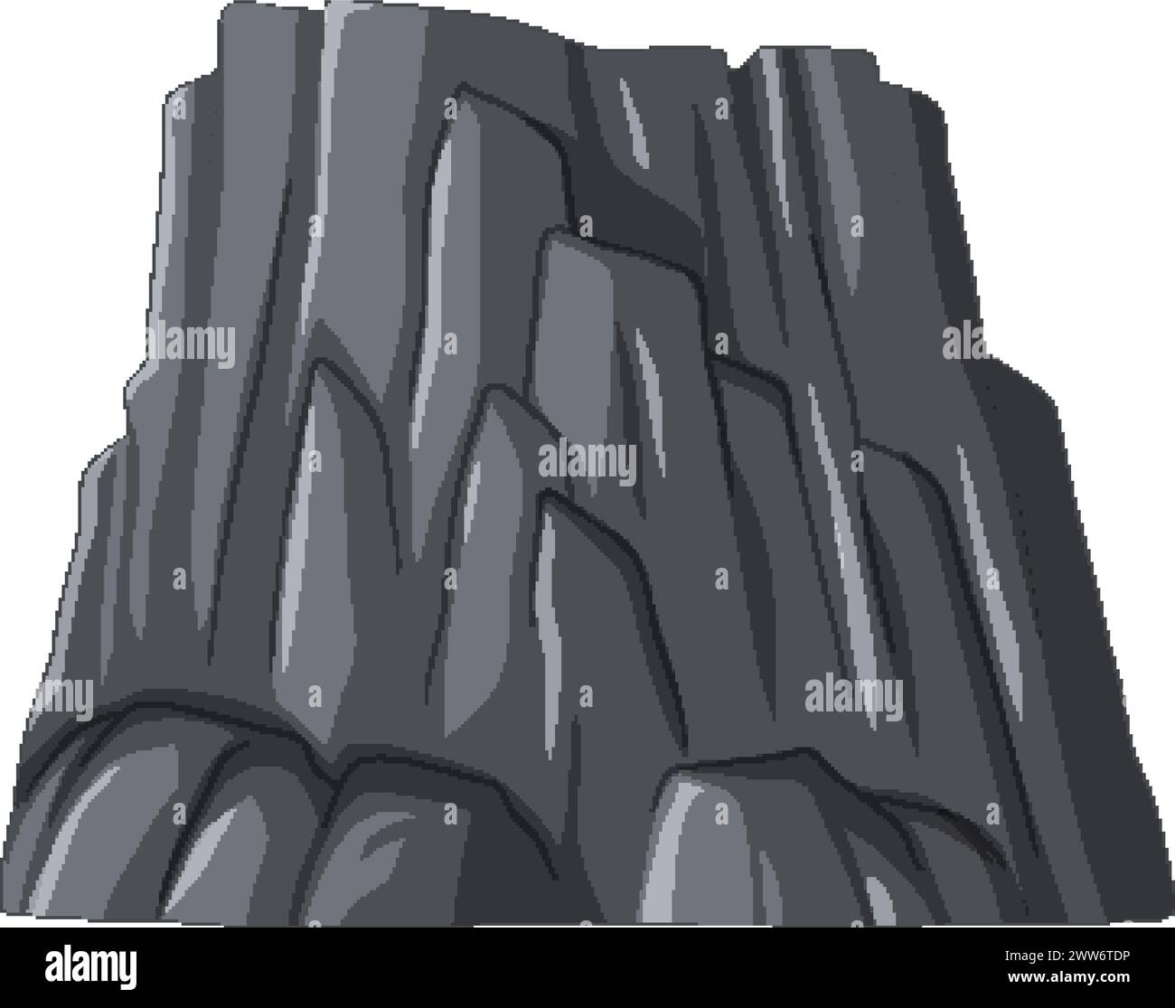 Vector graphic of a rugged gray rock face Stock Vector Image & Art - Alamy