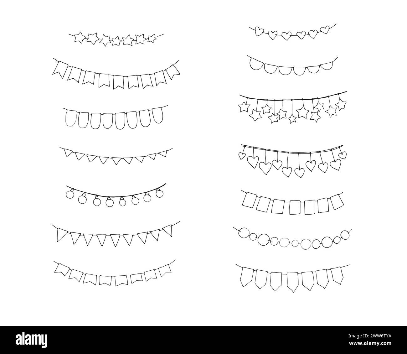 Celebrate flags. Birthday decoration, birthday and party vector ...