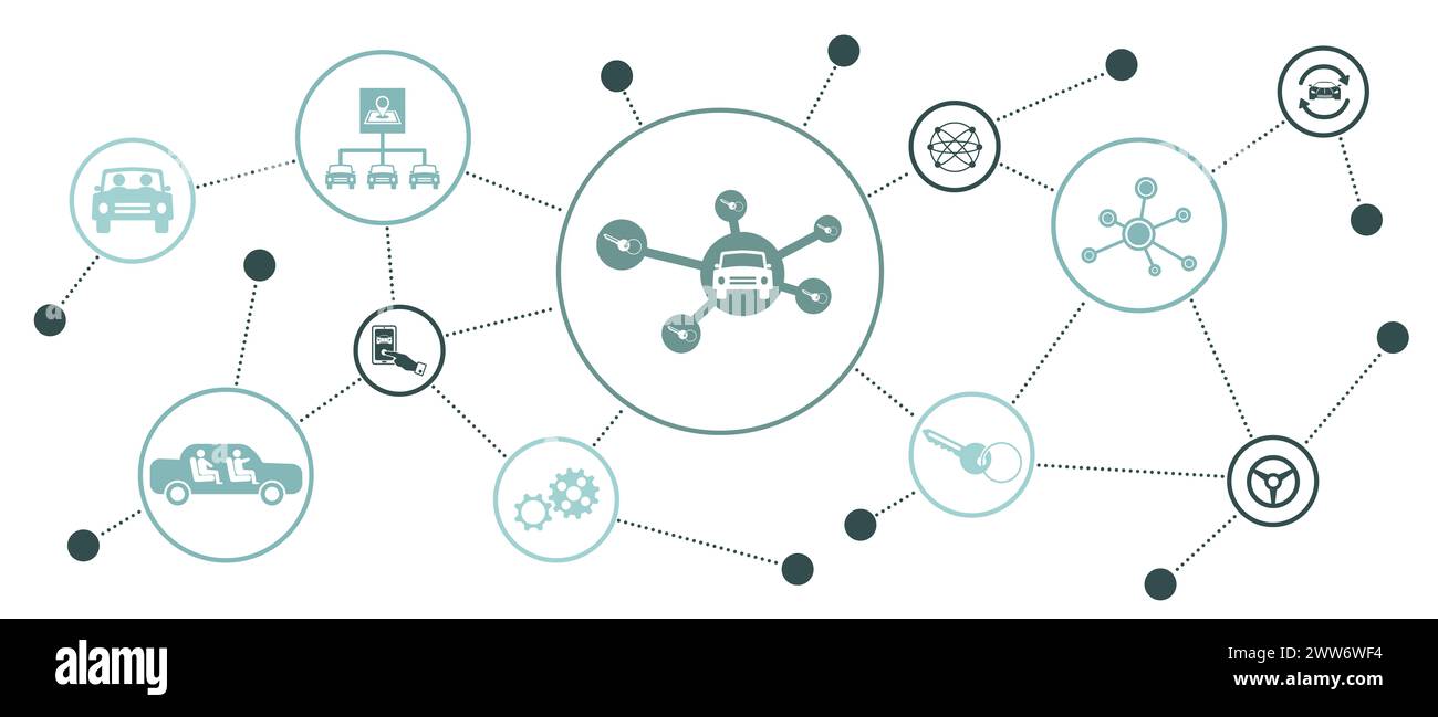 Car sharing online service Cut Out Stock Images & Pictures - Alamy