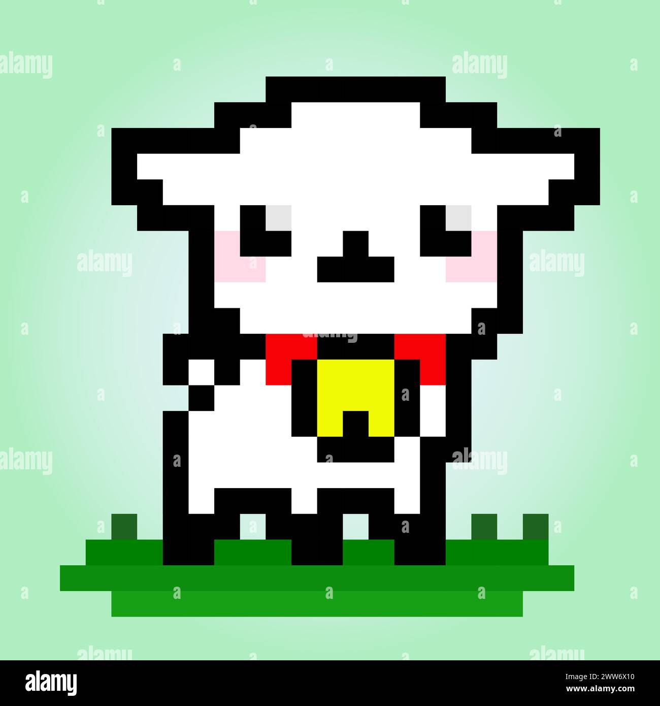 Pixel art sheep hi-res stock photography and images - Alamy