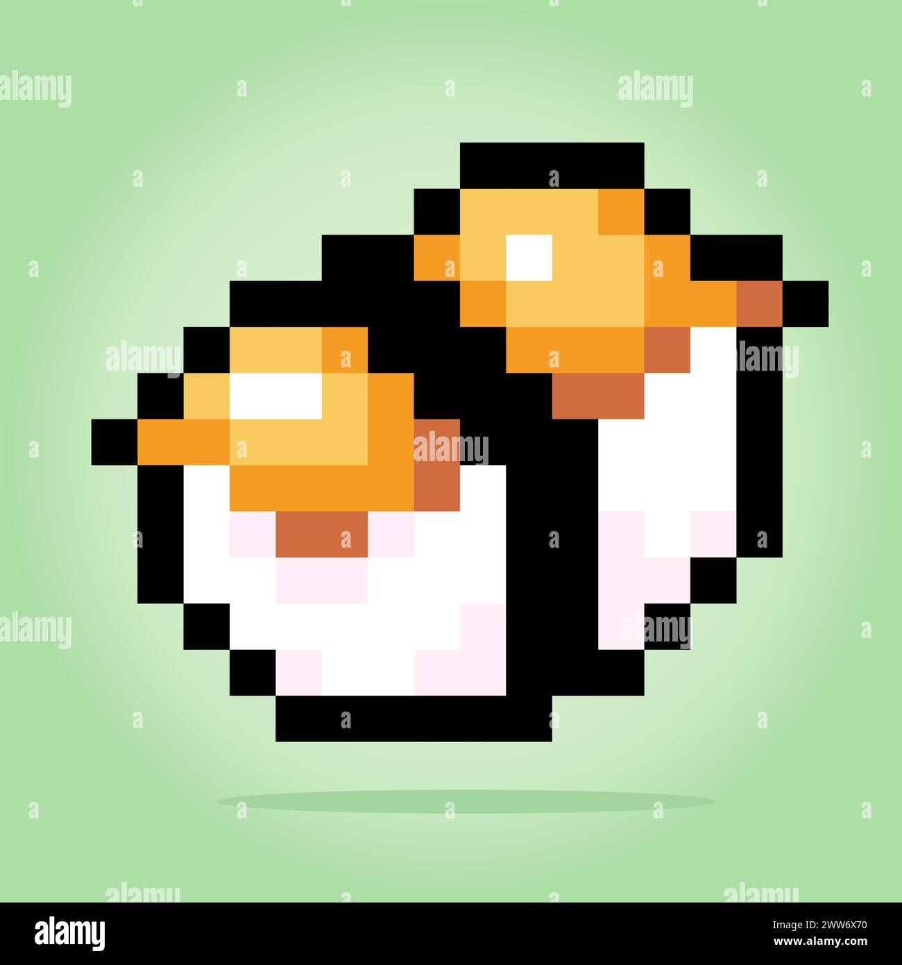 8 bit pixel sushi. foods pixel for game assets and cross stitch ...