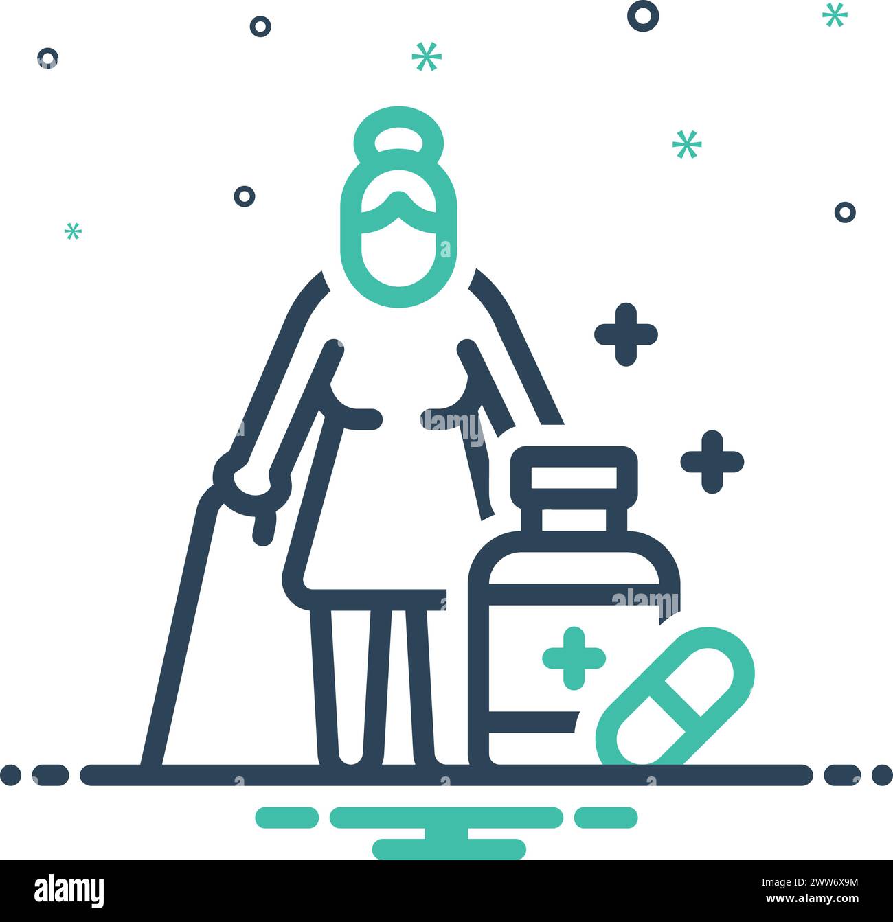 Icon for medication, old age Stock Vector Image & Art - Alamy