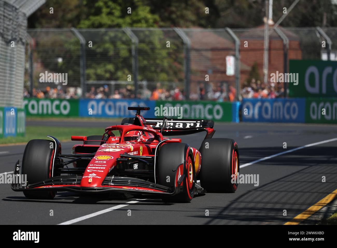 Melbourne, Australia. 22nd Mar, 2024. Ferrari's Charles Leclerc of ...