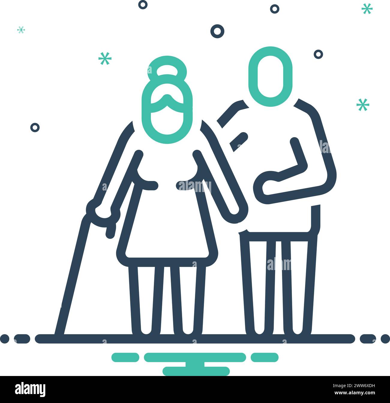 Caregiver assistant Stock Vector Images - Alamy