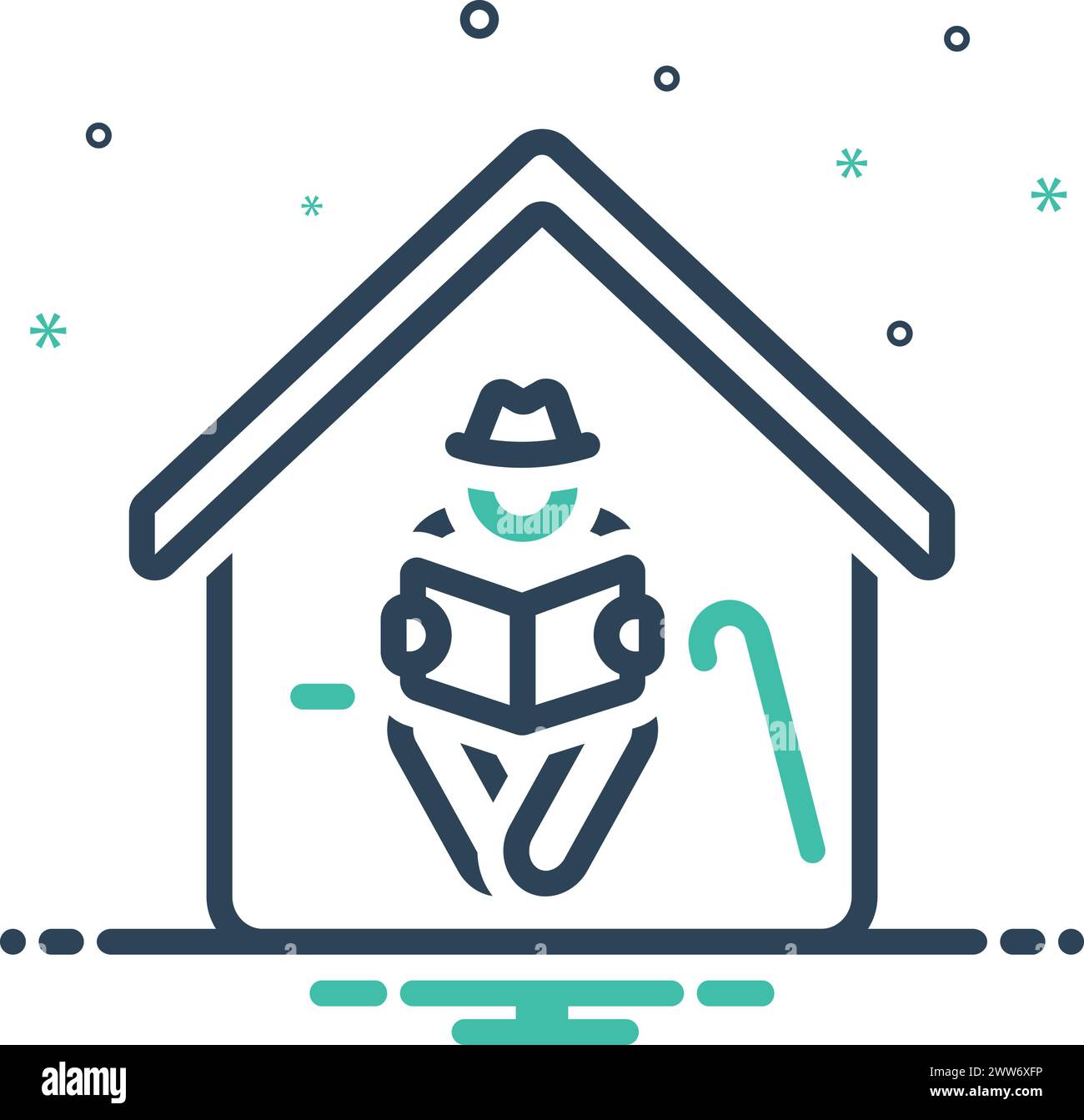 Aging retirement Stock Vector Images - Alamy