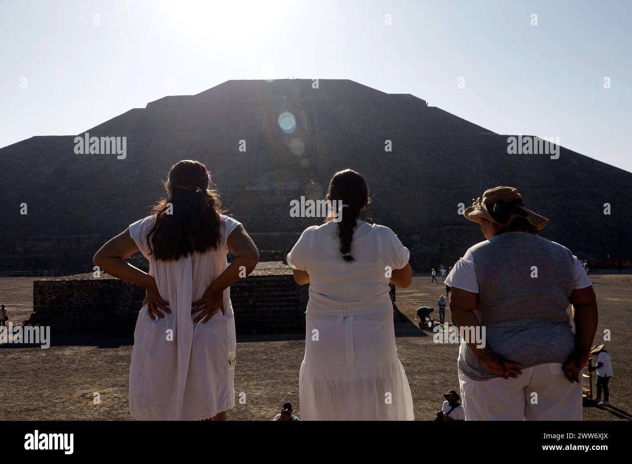 Spring Equinox in Teotihuacan Archaeological Zone March 21, 2024, State ...