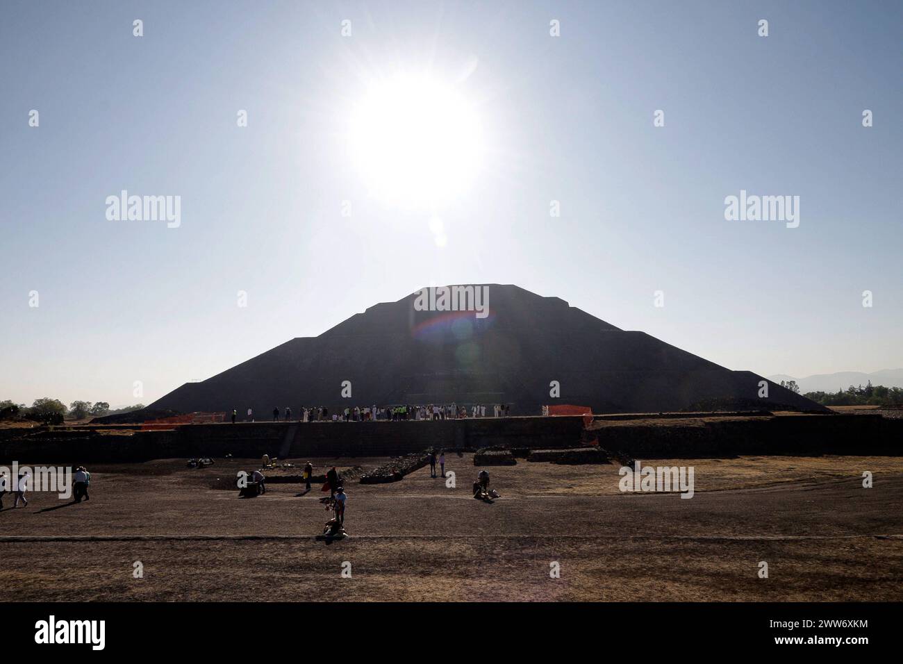 Spring Equinox in Teotihuacan Archaeological Zone March 21, 2024, State ...