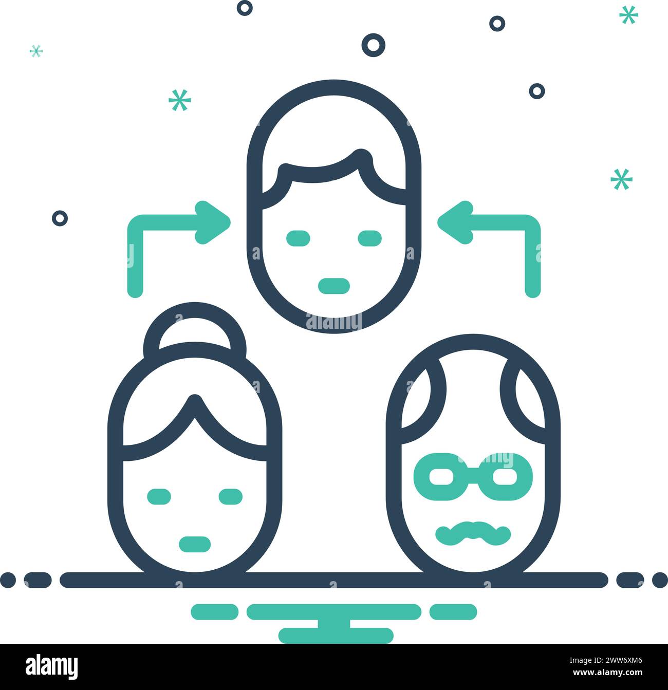 Inheritance generation Stock Vector Images - Alamy