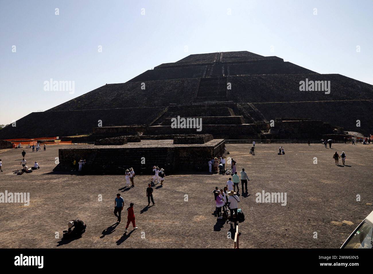 Spring Equinox in Teotihuacan Archaeological Zone March 21, 2024, State ...