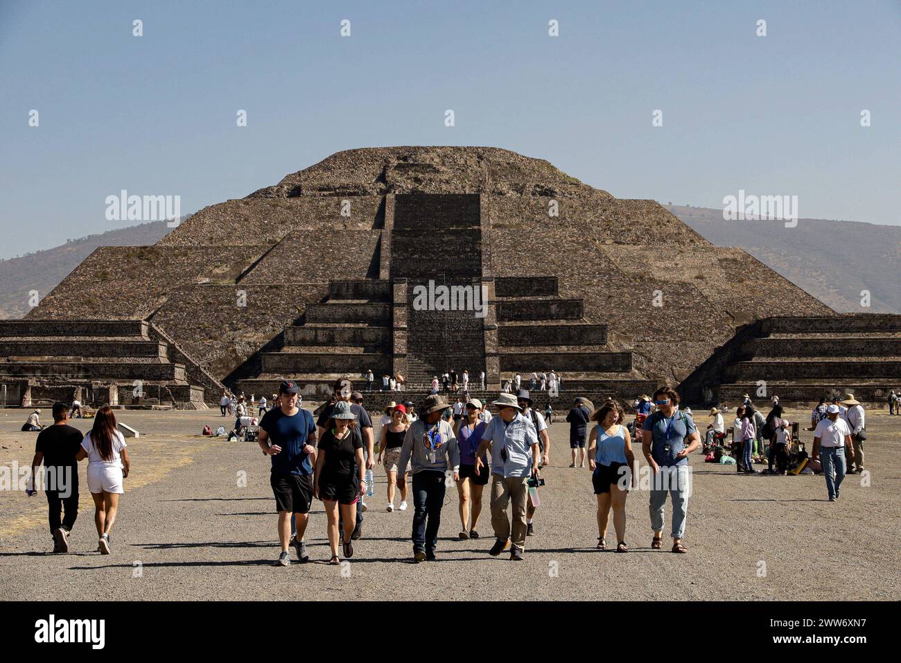 Spring Equinox in Teotihuacan Archaeological Zone March 21, 2024, State ...
