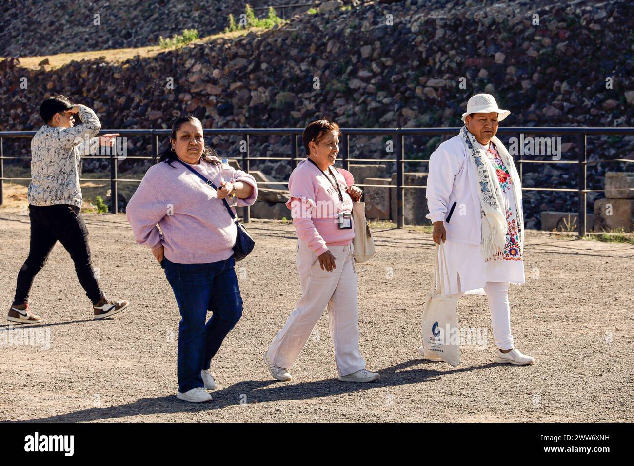 Spring Equinox in Teotihuacan Archaeological Zone March 21, 2024, State ...