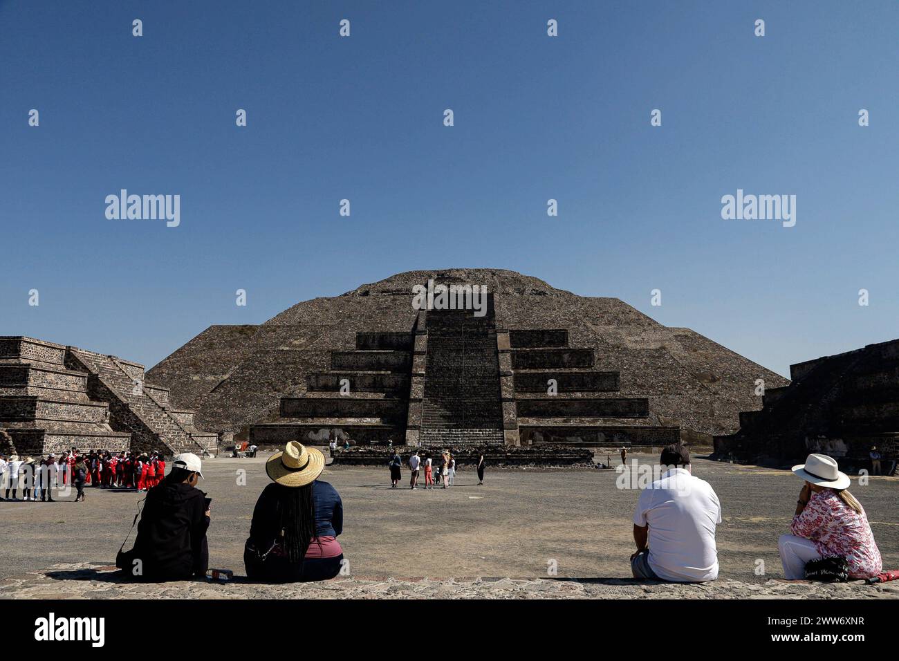 Spring Equinox in Teotihuacan Archaeological Zone March 21, 2024, State ...