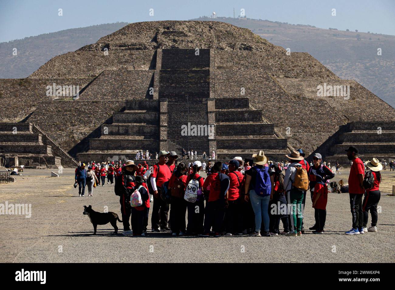 Spring Equinox in Teotihuacan Archaeological Zone March 21, 2024, State ...