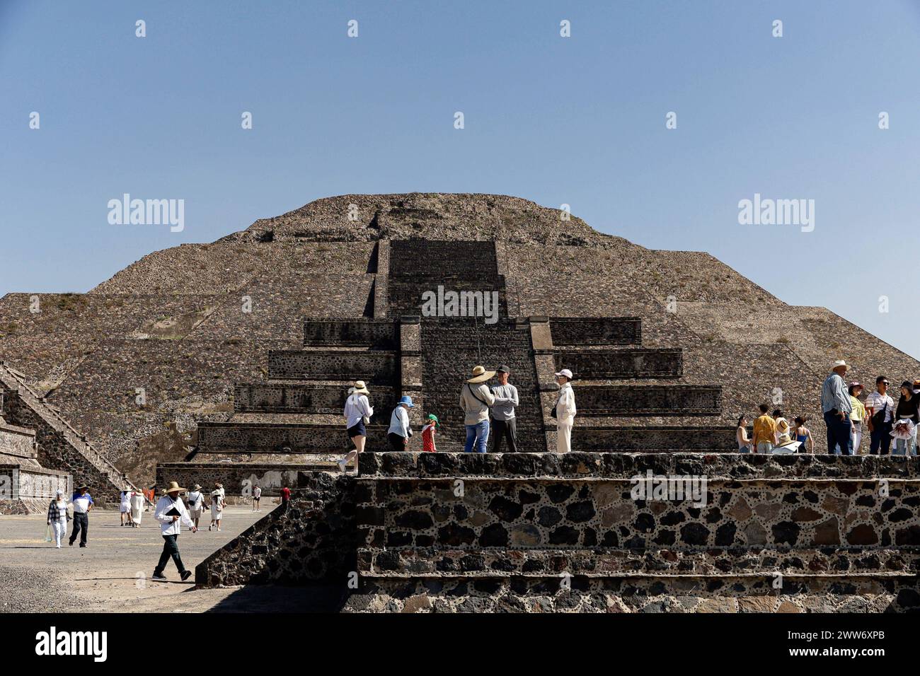 Spring Equinox in Teotihuacan Archaeological Zone March 21, 2024, State ...