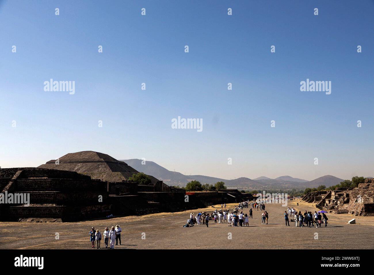 Spring Equinox in Teotihuacan Archaeological Zone March 21, 2024, State ...