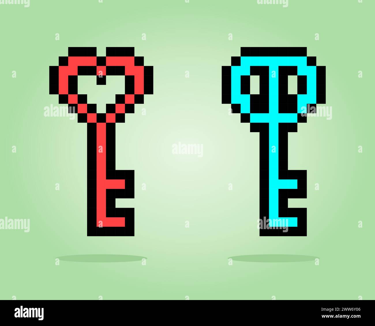 Video game key Stock Vector Images - Alamy