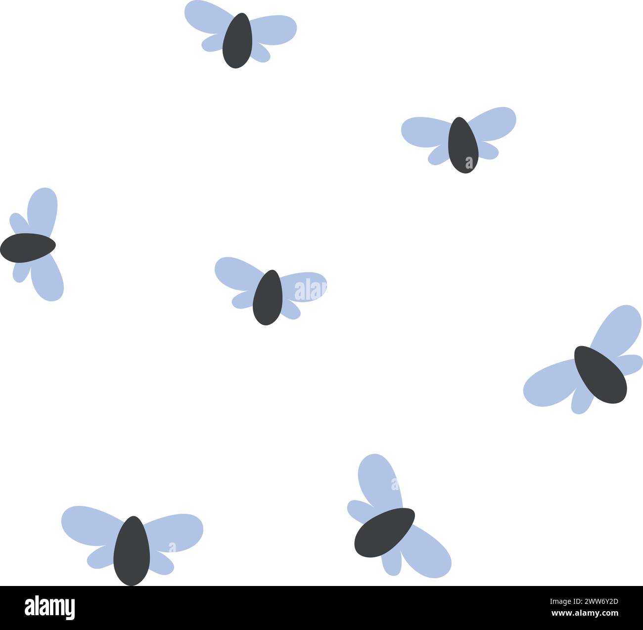 Flies on leaf Stock Vector Images - Alamy
