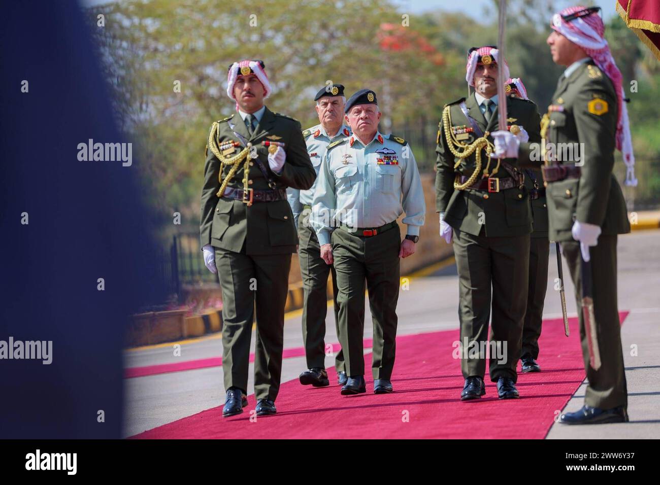 Jordanian King Abdullah II, Supreme Commander of the Armed Forces ...