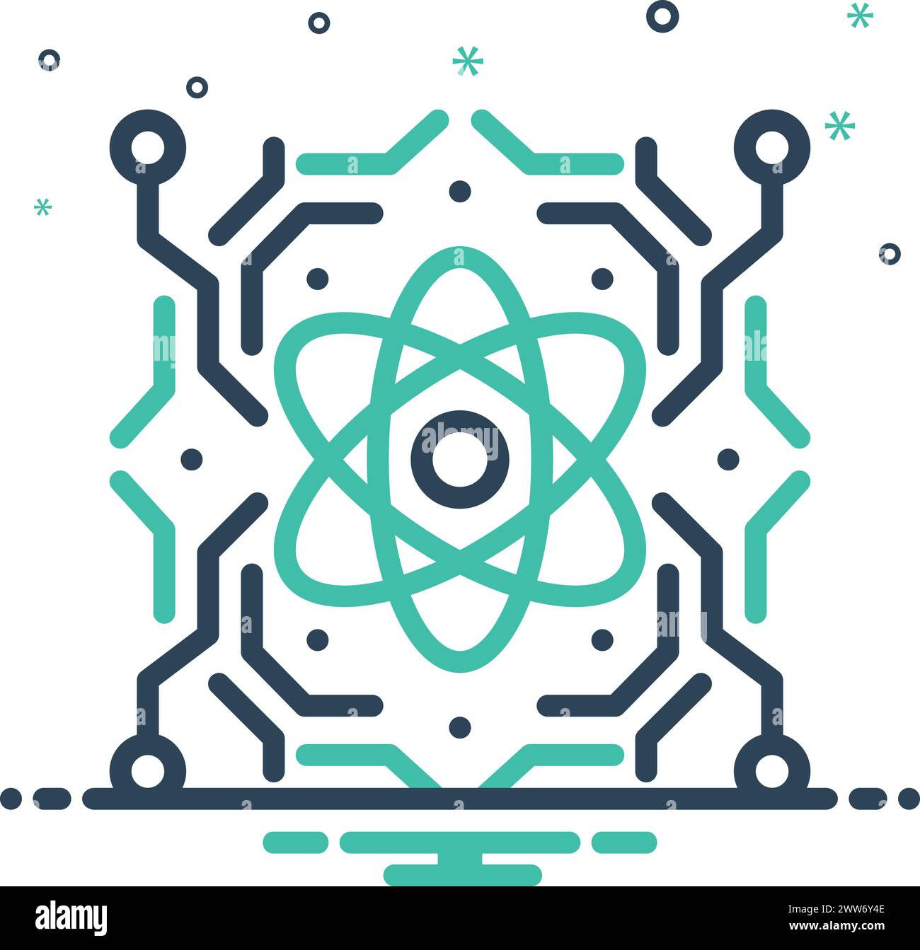 Quantum network logo hi-res stock photography and images - Alamy