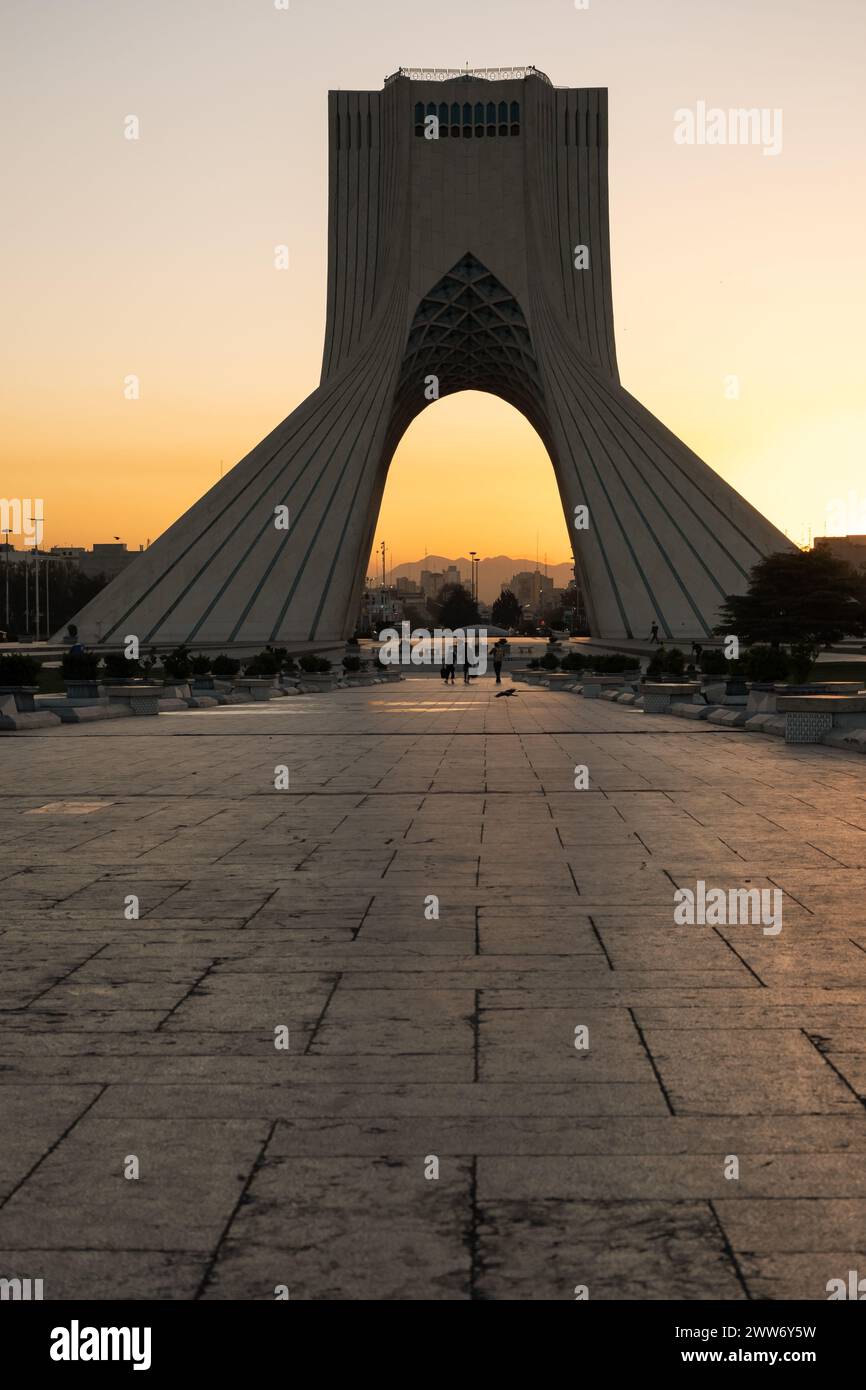 The Azadi Tower or Freedom Tower in Tehran, Iran Stock Photo - Alamy