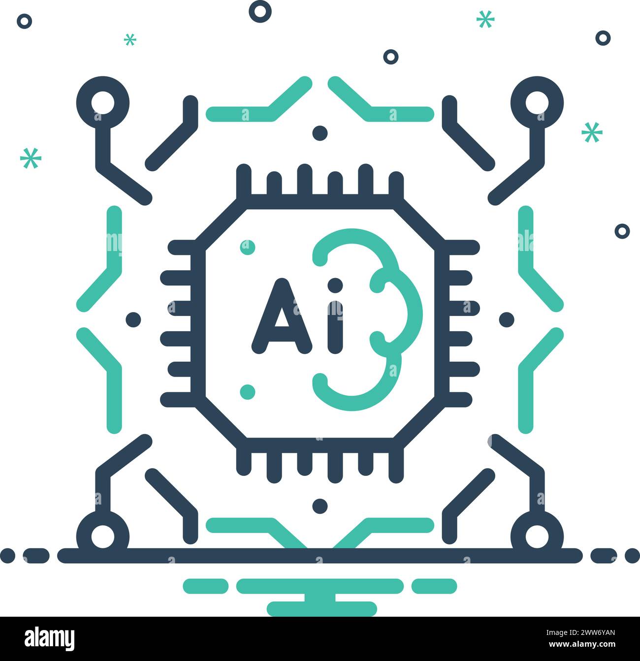 Icon for artificial intelligence, artificial Stock Vector Image & Art ...
