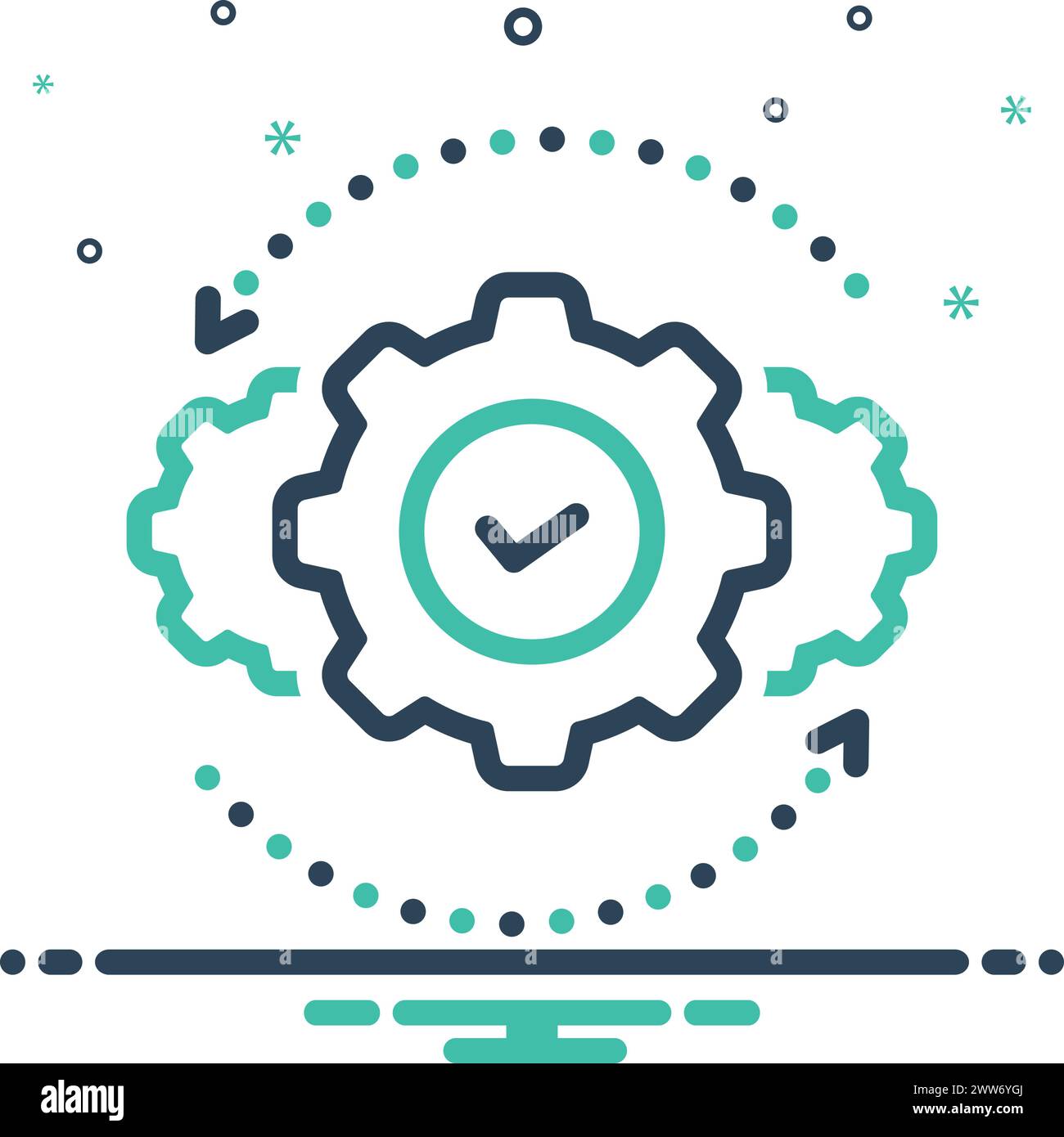 Icon for operation, gear Stock Vector Image & Art - Alamy