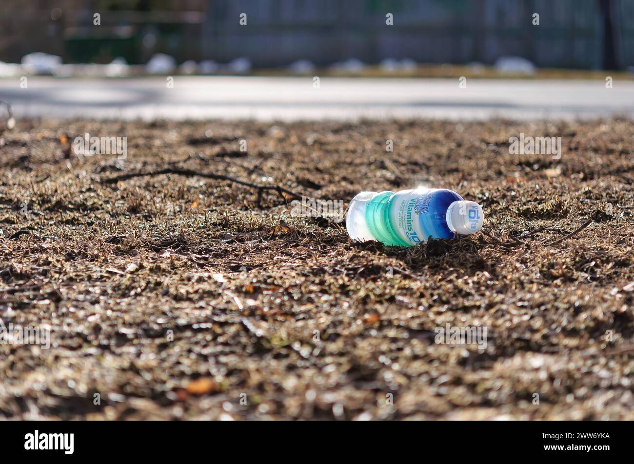 Plastic bottle contamination in city, Toronto, Canada Stock Photo - Alamy