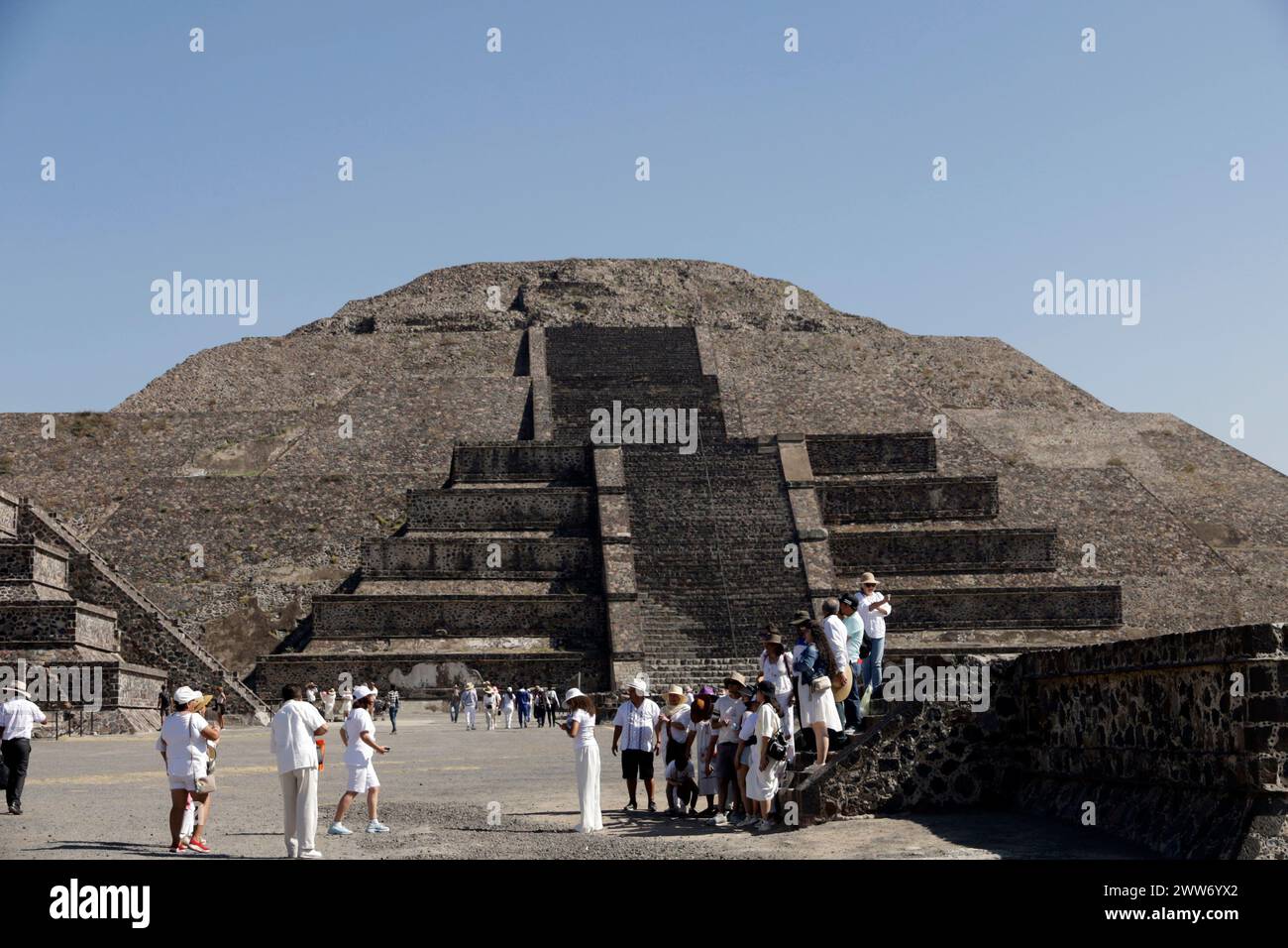 Non Exclusive: March 21, 2024, State of Mexico, Mexico:Tourists visit ...