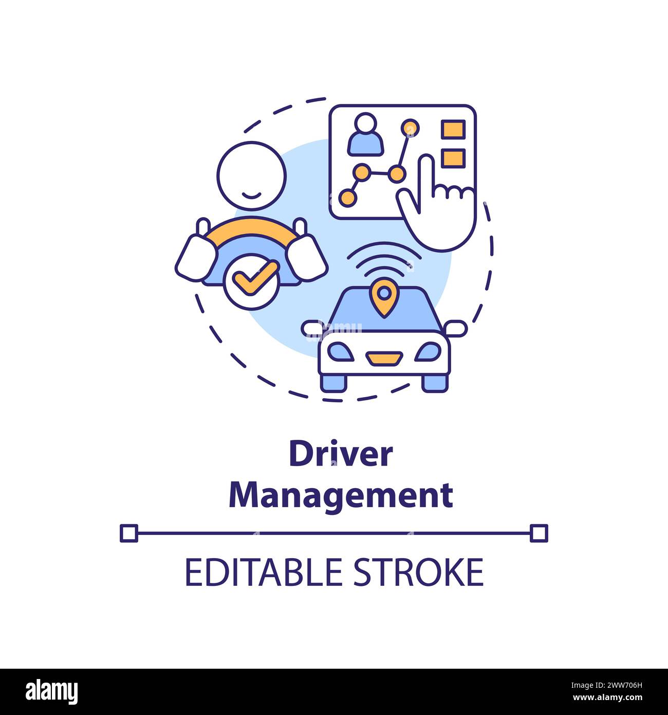 Driver management multi color concept icon Stock Vector Image & Art - Alamy Driver management multi color concept icon Stock Vector Image & Art - Alamy