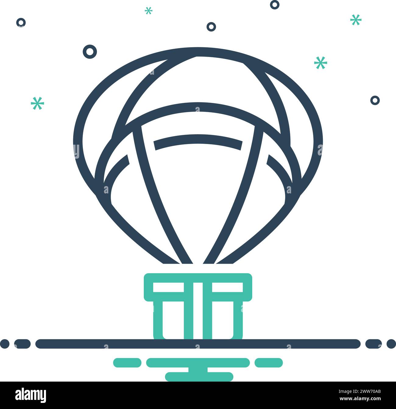 Icon for parachute, airdrop Stock Vector Image & Art - Alamy