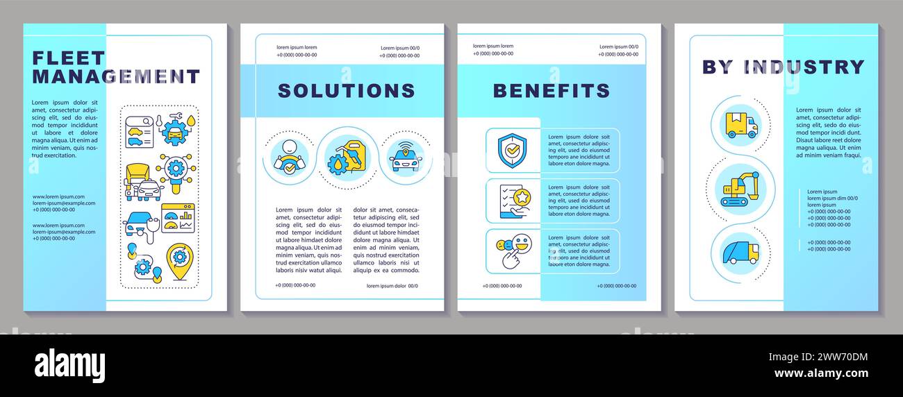 Fleet management brochure template Stock Vector Image & Art - Alamy