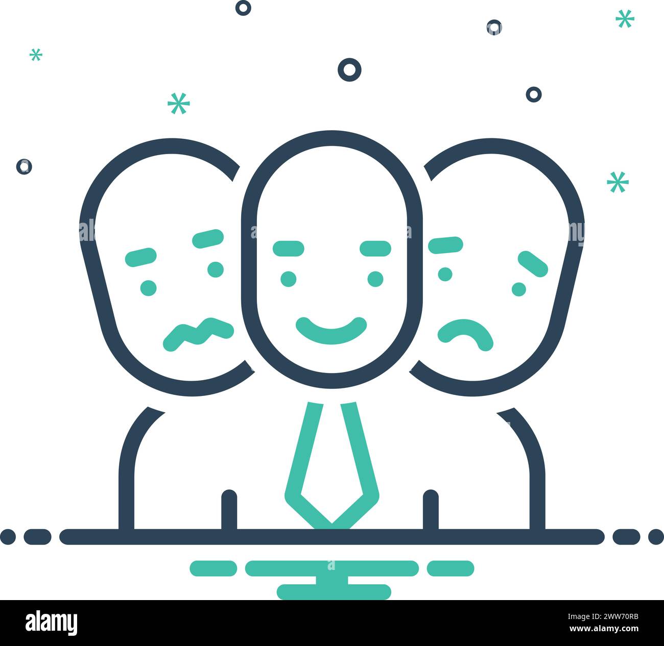 Icon for multiple personality, multiple Stock Vector Image & Art - Alamy