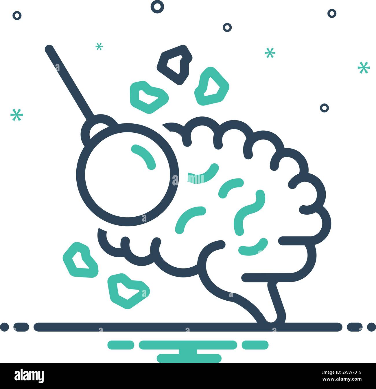 Icon for trauma, brain Stock Vector Image & Art - Alamy