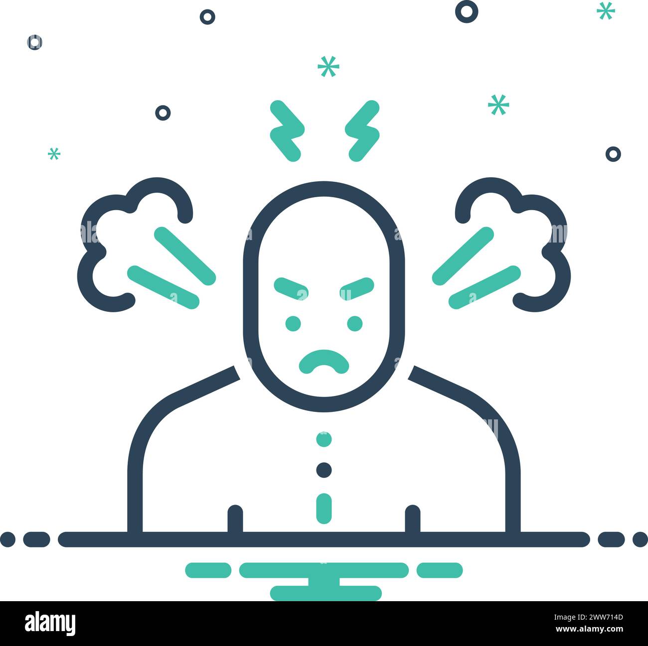 Icon for anger, furious Stock Vector Image & Art - Alamy