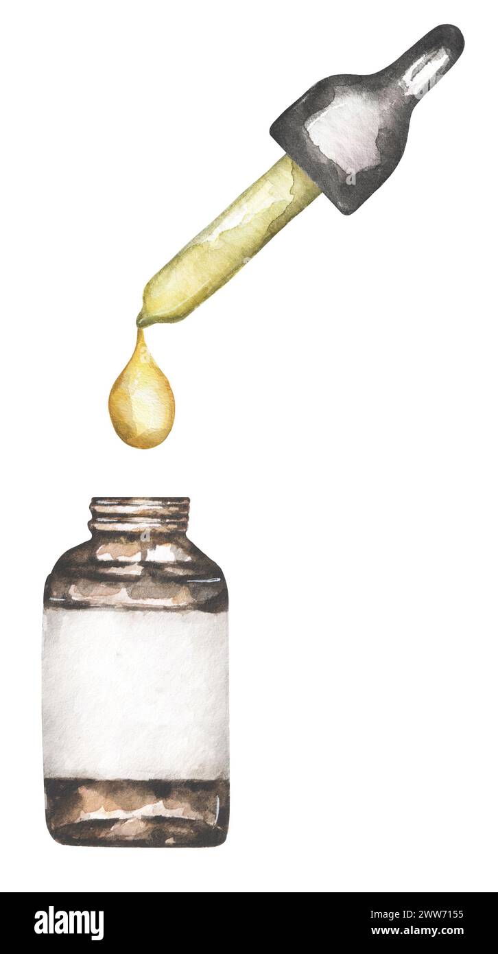 Drop cosmetic aromatic oil Cut Out Stock Images & Pictures - Alamy