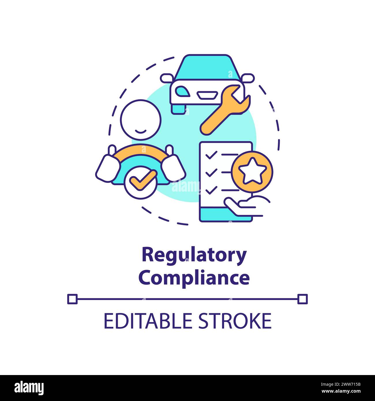 Regulatory compliance multi color concept icon Stock Vector Image & Art ... Regulatory compliance multi color concept icon Stock Vector Image & Art ...